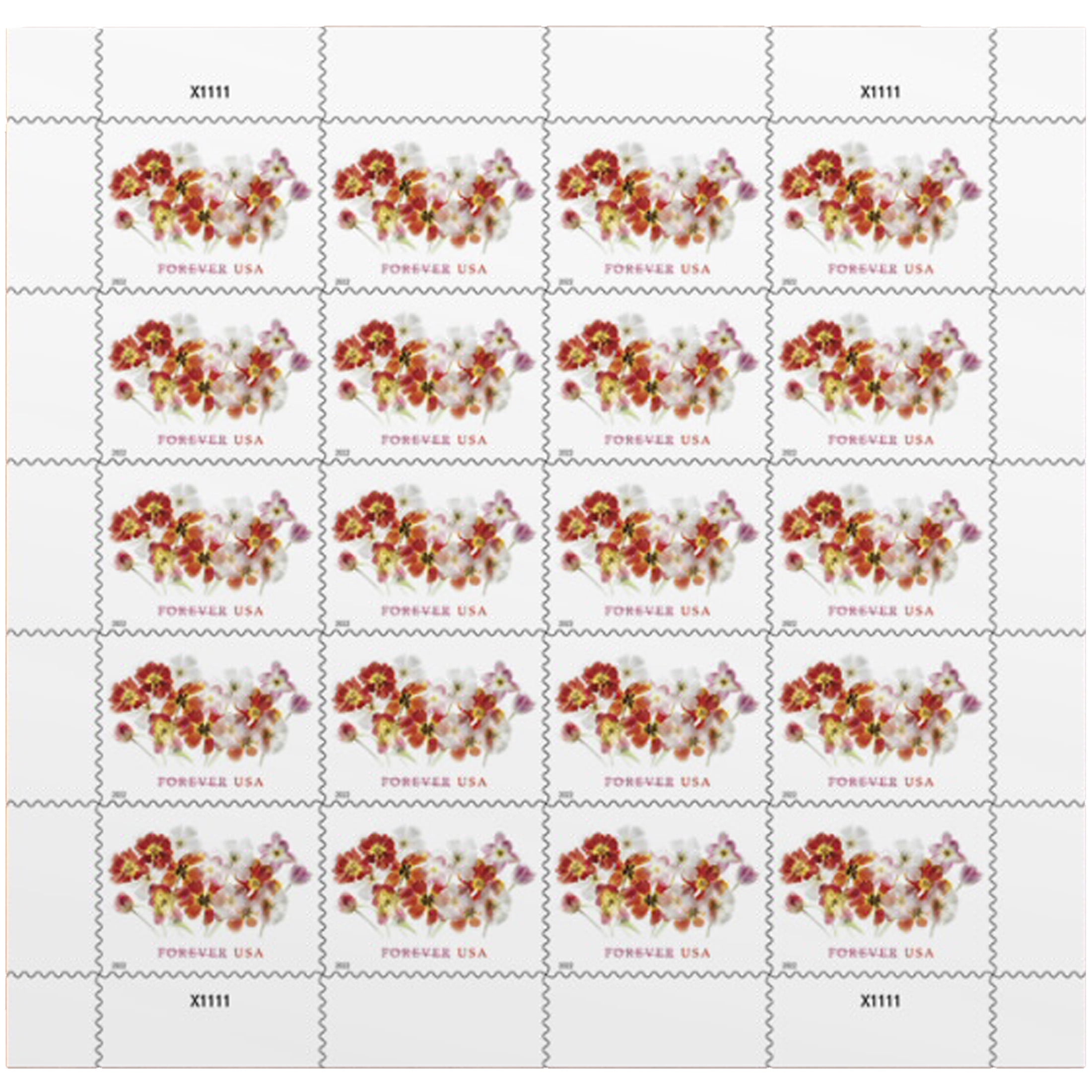 USPS Forever Tulips Postage Stamp for Invitation -1 Sheet of 20 First ...