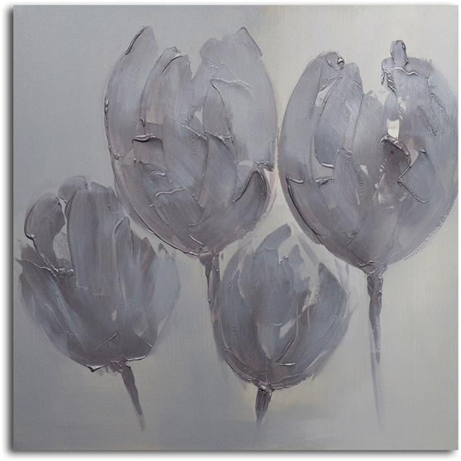 Tulips in Neutral Original Oil Painting on Canvas - Walmart.com