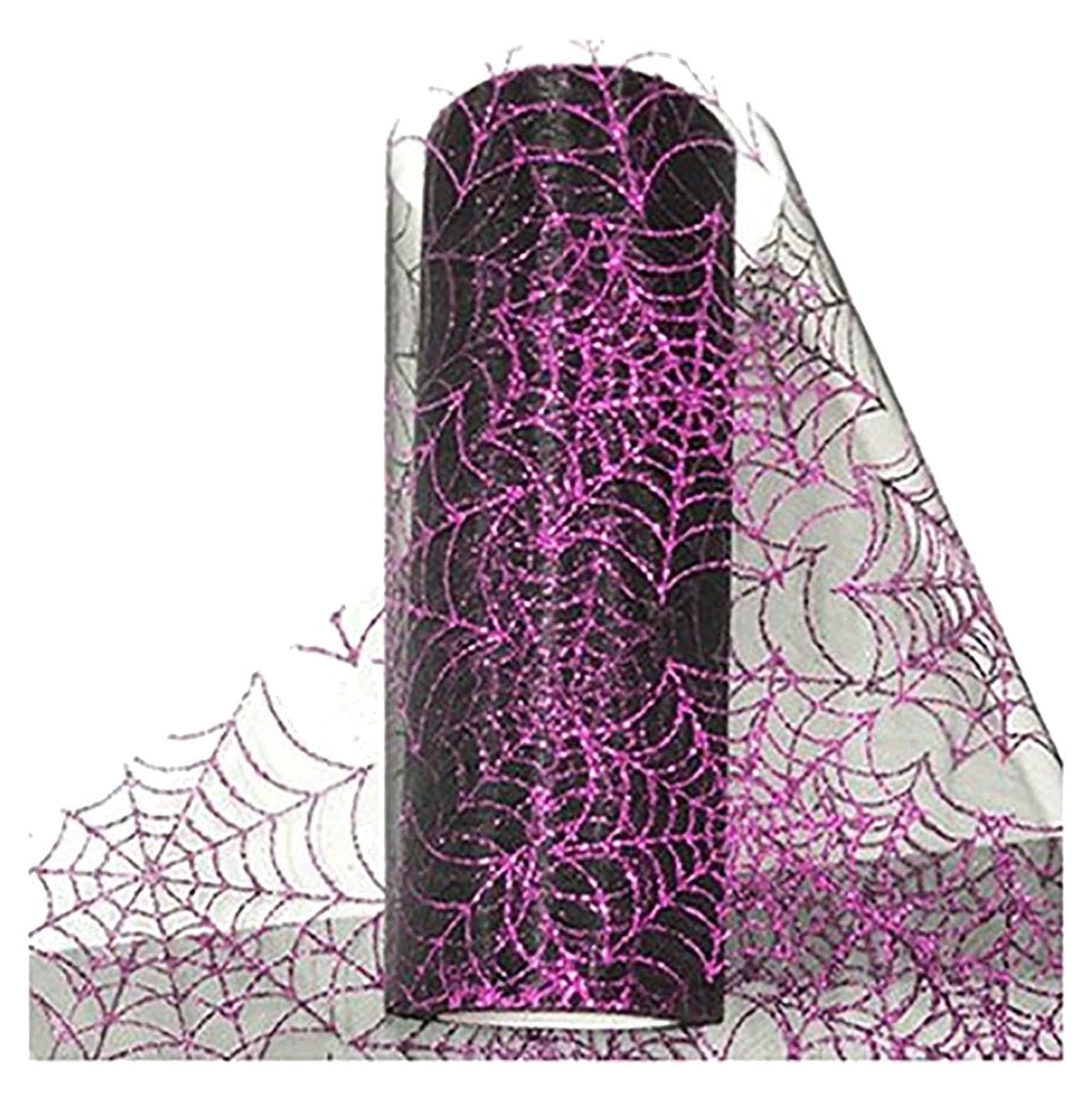 Tulle, 6 Inch x 10 Yards (30 Feet) Black Tulle Fabric, Spider Web Tulle Rolls, Black Spider Web ...