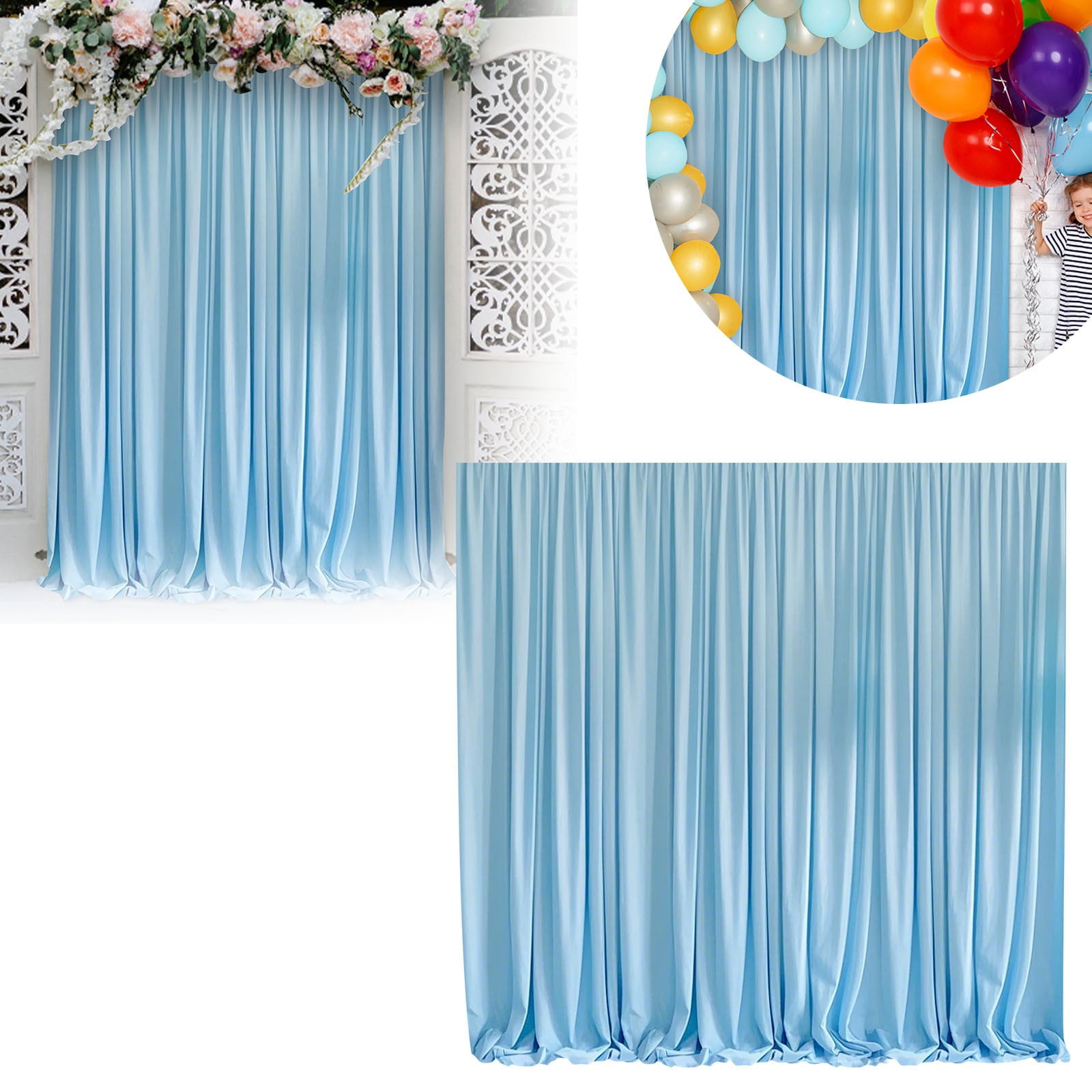 Tulle Backdrop Curtain Sheer Wedding Backdrop for Baby Shower Bridal ...