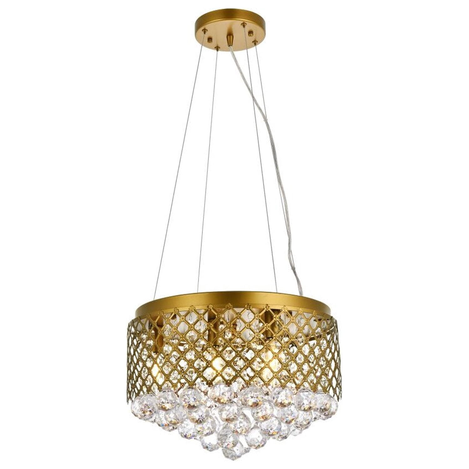 Tully 6 lights pendant in brass - Walmart.com