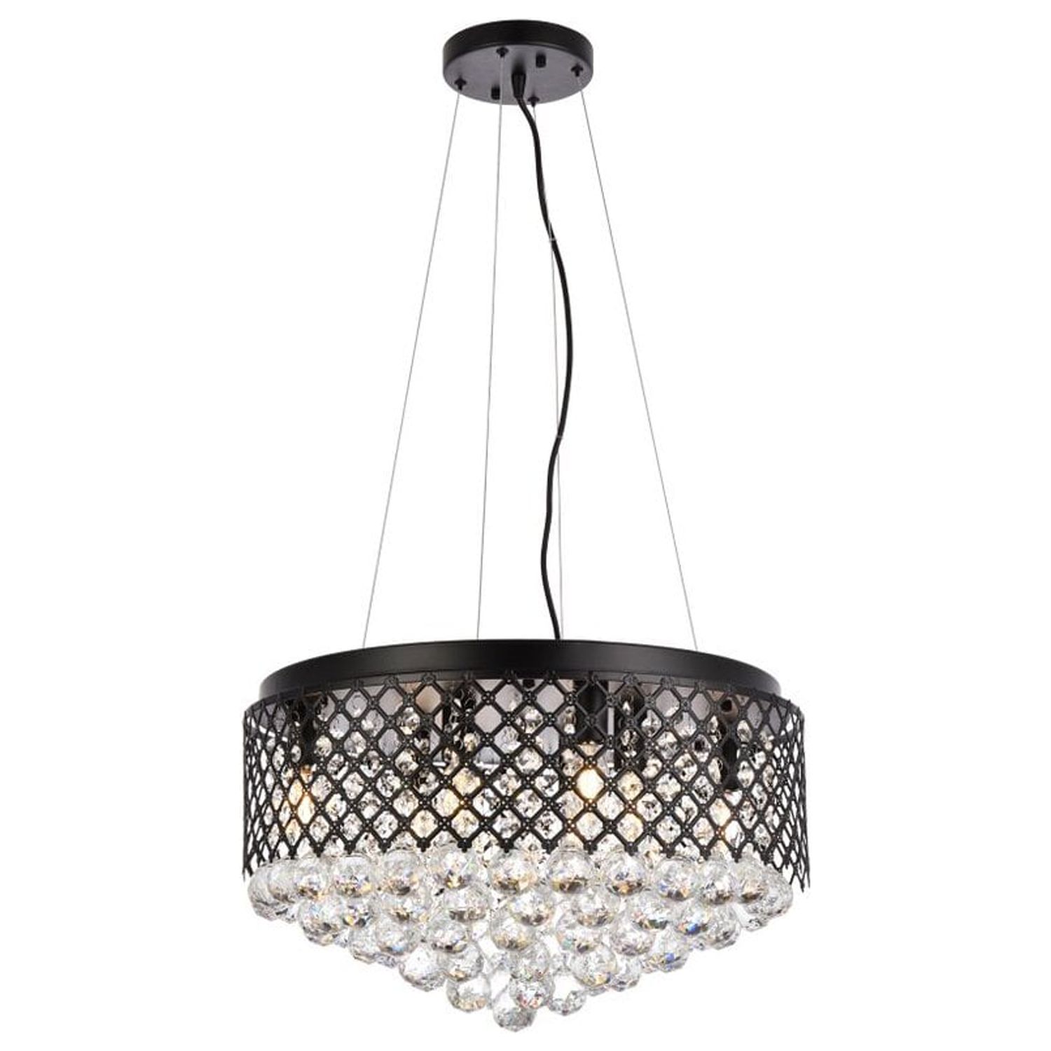 Tully 8 lights pendant in black - Walmart.com