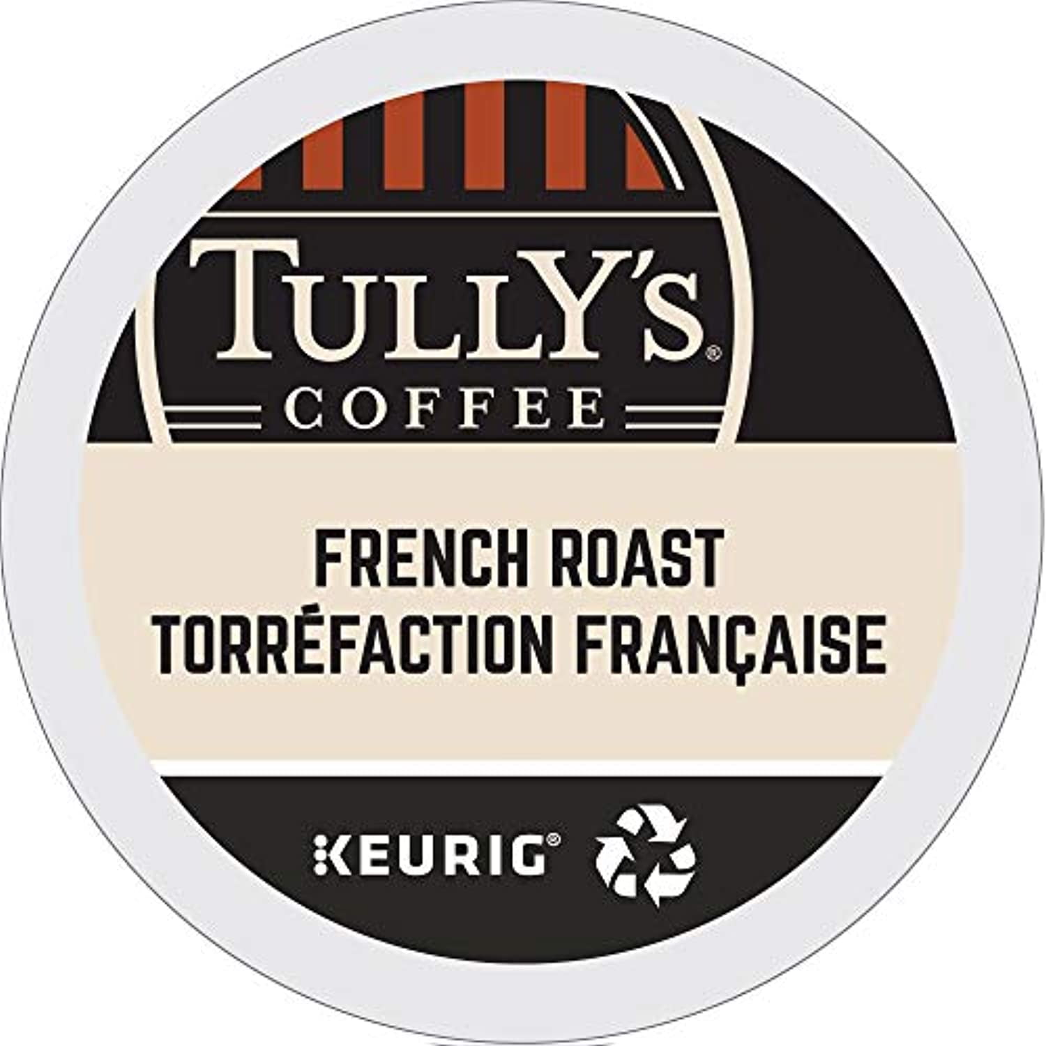 Tullys Coffee French Roast, K-Cup Portion Pack For Keurig K-Cup Brewers ...