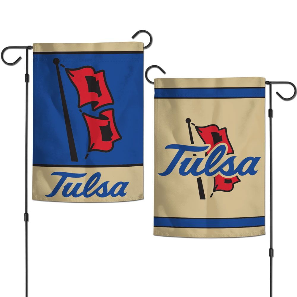 Tulsa Golden Hurricane 12.5” x 18" Double Sided Yard and Garden College ...