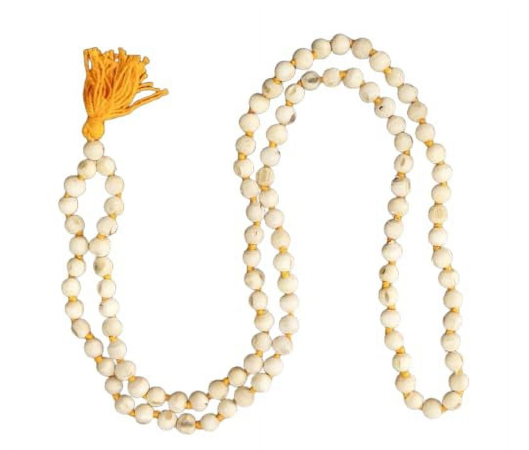 Tulsi Mala/Holy Basil Rosary for Wearing, Jaap/Chanting or Pooja, 108+1 ...