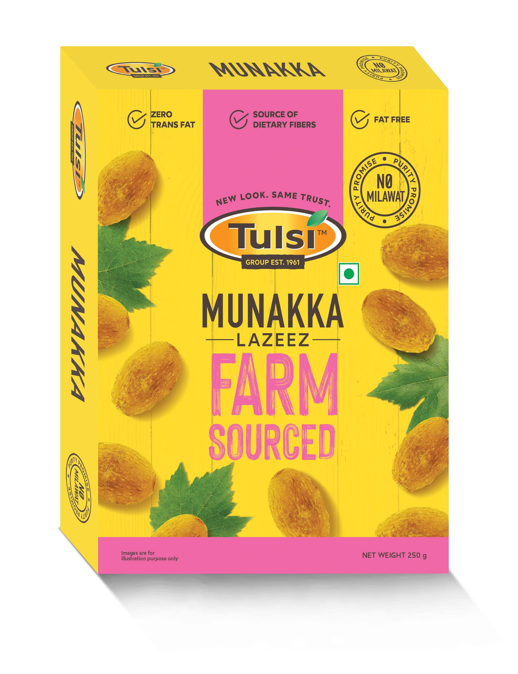Tulsi Munakka Lazeez 250G | Large Size Premium Golden Raisins ...