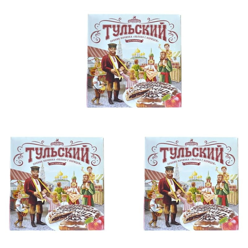 Tulskiy Pryanik Gingerbread Cake With Cinnamon Filling 350g (3 Pack ...