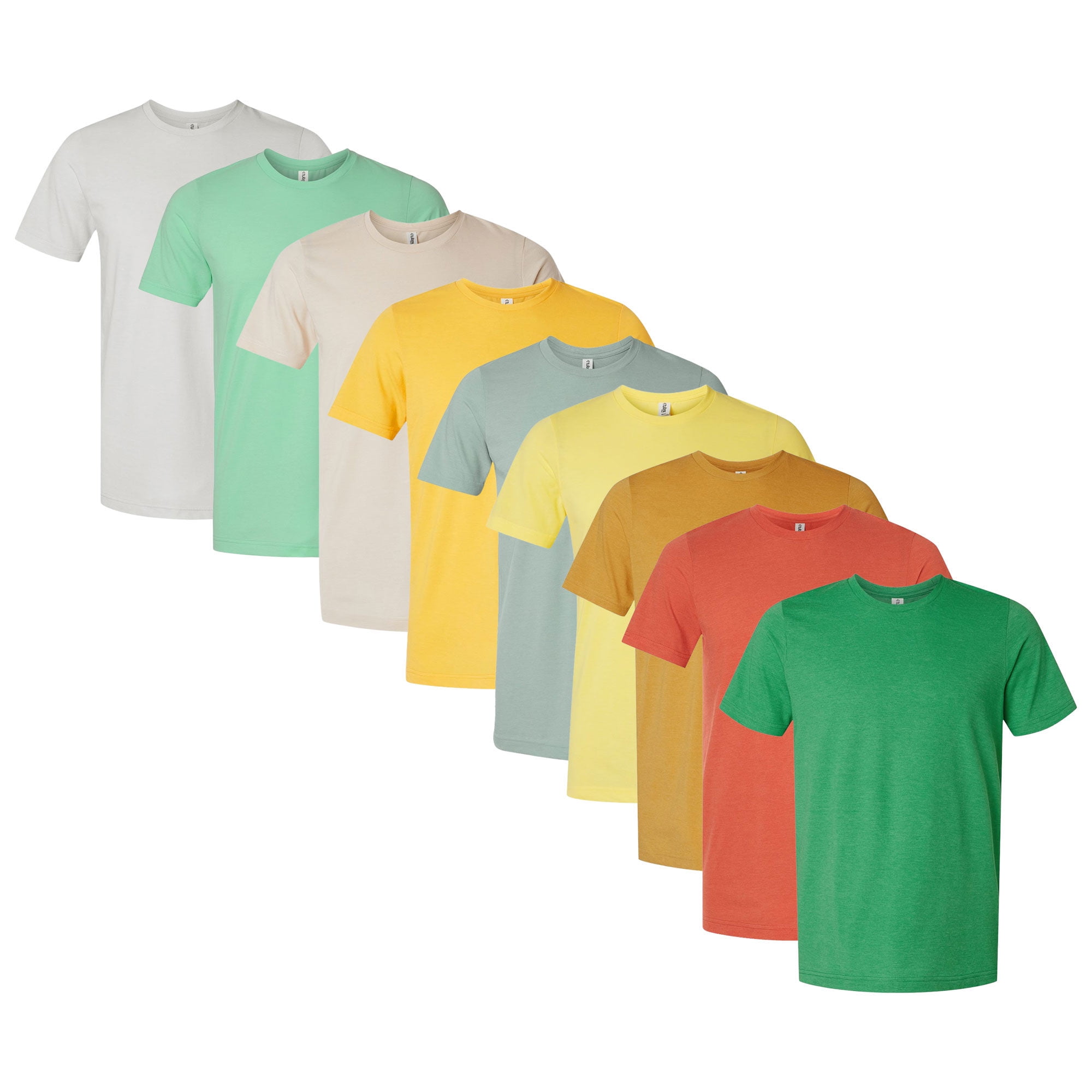 Tultex Men’s CVC T-Shirt 52/48 Cotton Polyester Blend Solid Color Plain ...