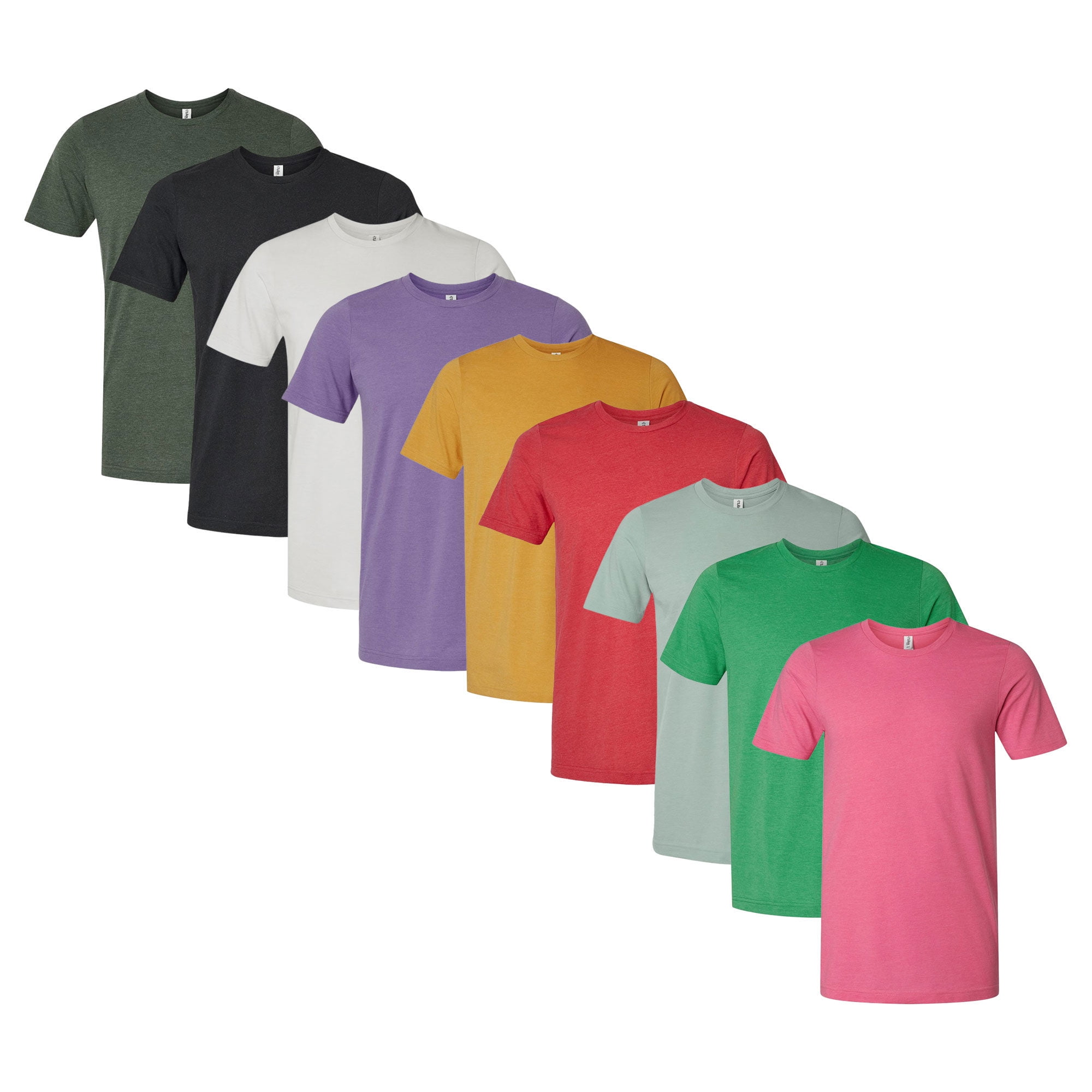 Tultex Men’s CVC T-Shirt 52/48 Cotton Polyester Blend Solid Color Plain ...