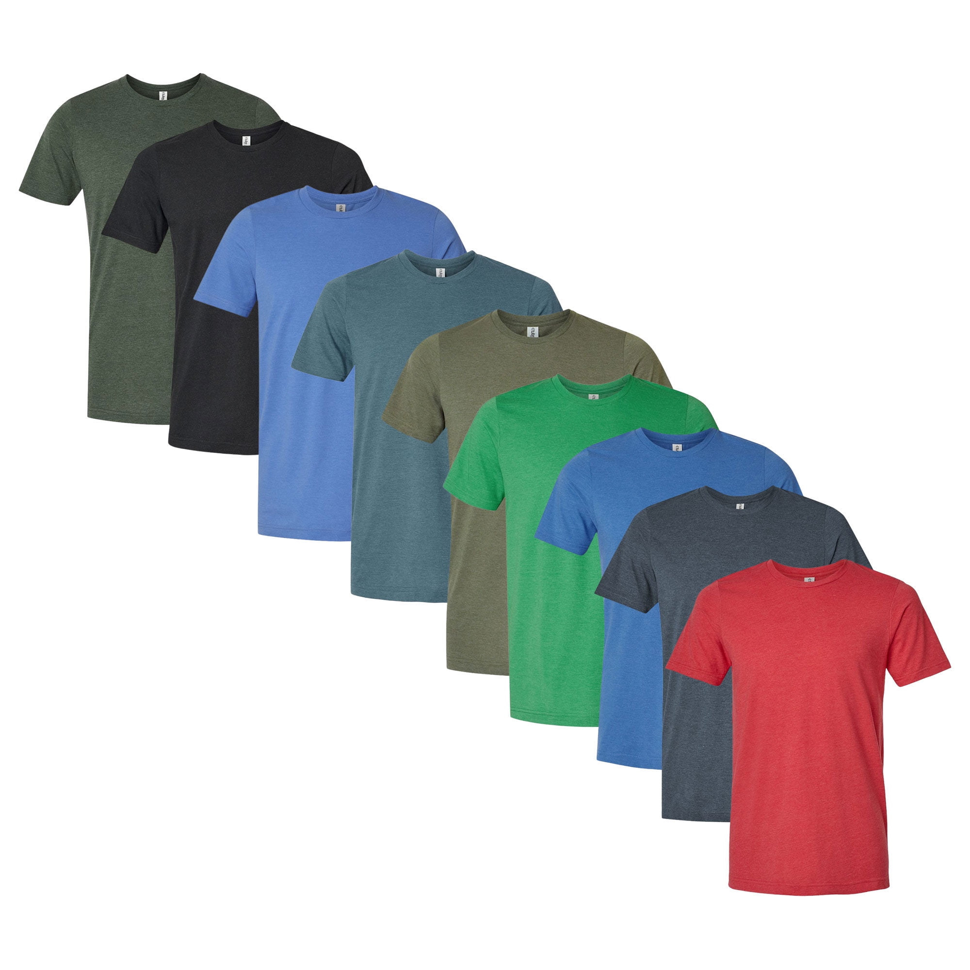 Tultex Men’s CVC T-Shirt 52/48 Cotton Polyester Blend Solid Color Plain ...