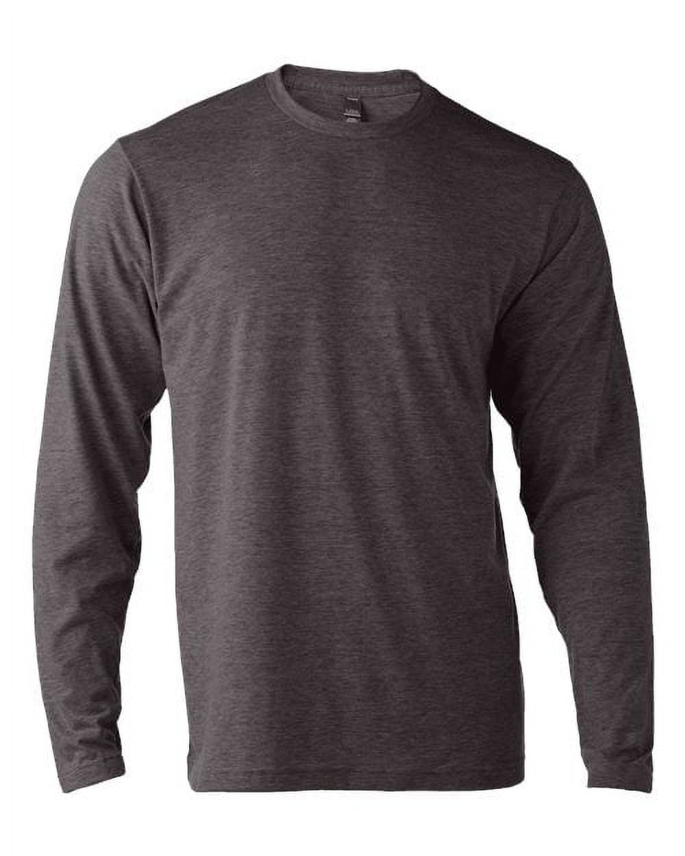 Tultex - Unisex Poly-Rich Long Sleeve T-Shirt - 242 - Heather Charcoal ...