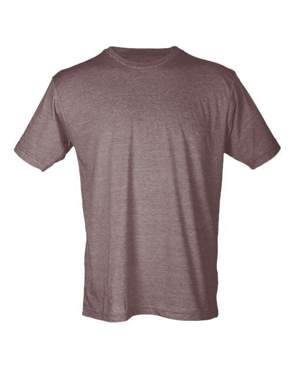 Tultex - Unisex Poly-Rich T-Shirt - 241 - Heather Brown - Size: 2XL ...