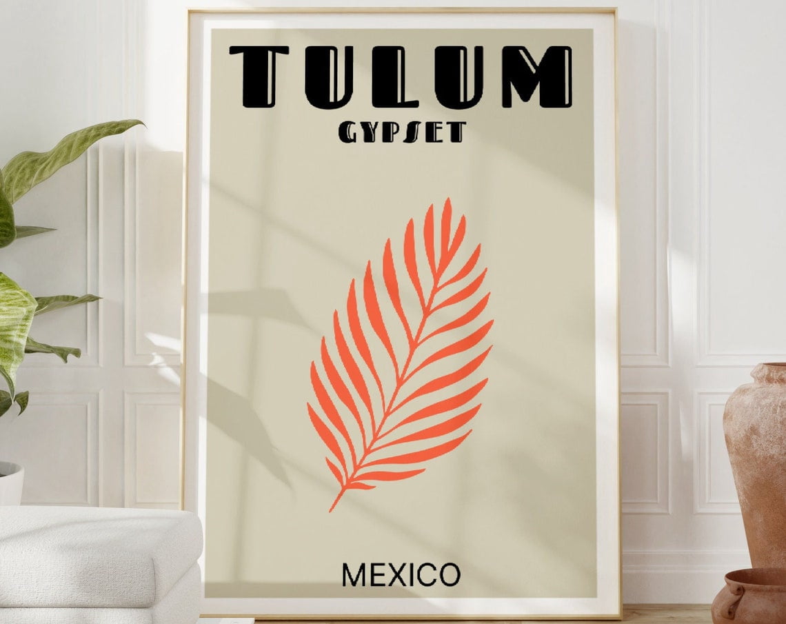 Tulum Bohemia Print, Ibiza Travel Print, Boho Travel Print, Tulum ...