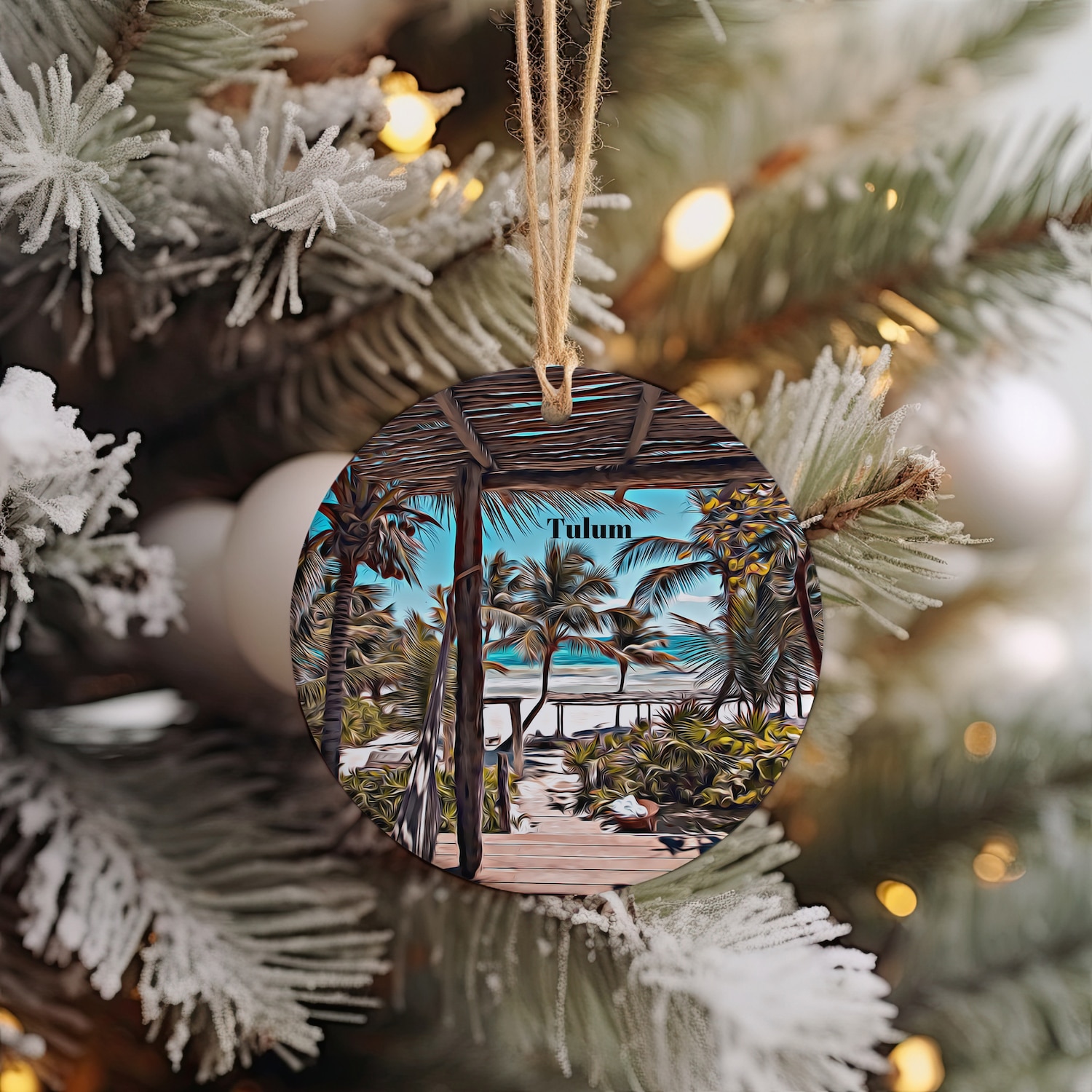 Tulum Christmas Ornament, Christmas Gift, Tulum Gift, Tulum Travel ...