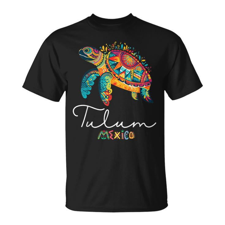 Tulum Mexico Sea Turtle Tulum T-Shirt, Tropical Beach Vacation Graphic ...