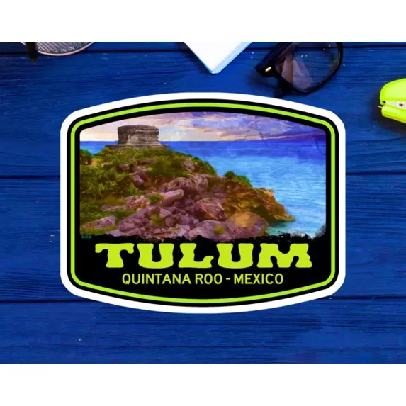Tulum Mexico Sticker Quintana Roo Decal Sticker Indoor Outdoor Laptop ...