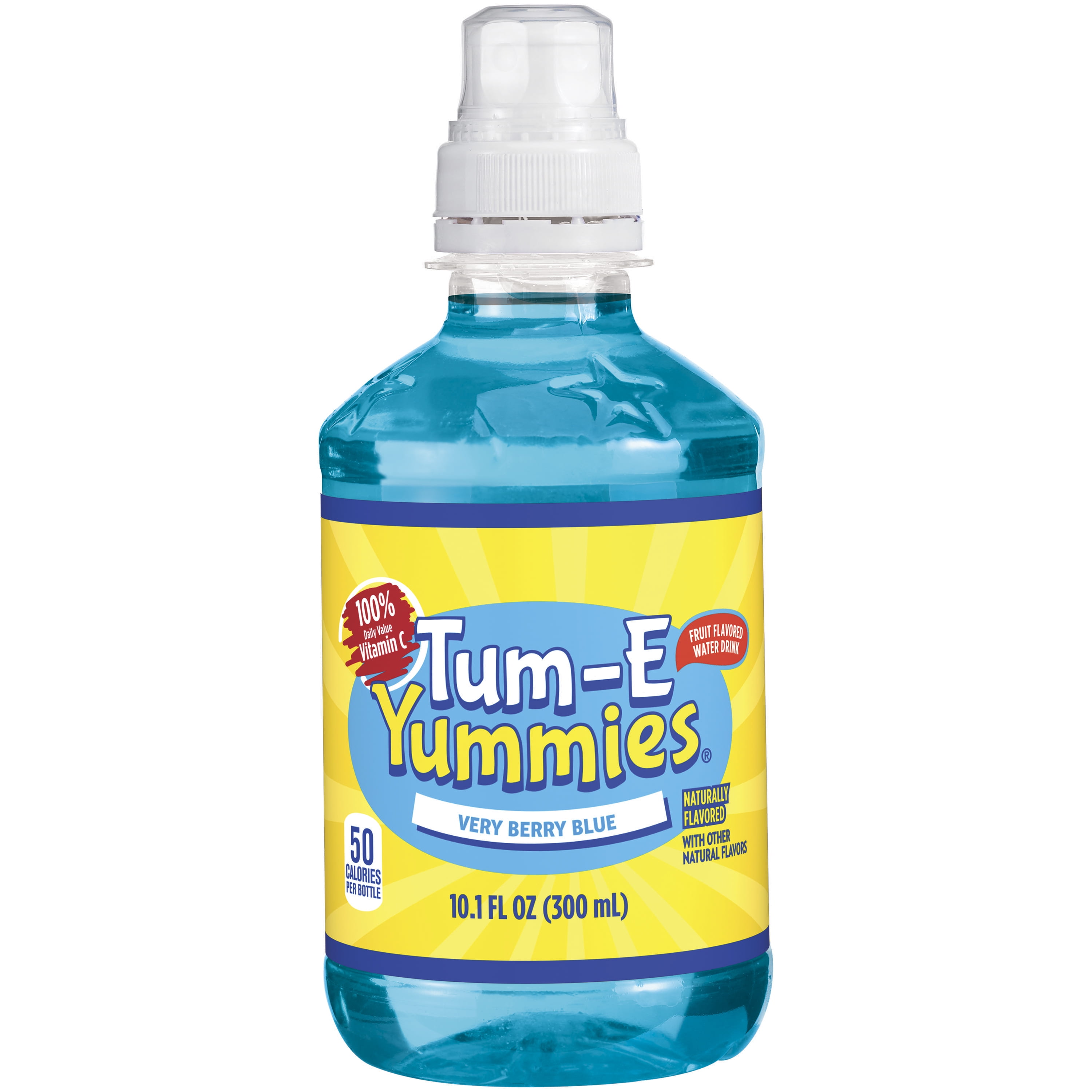 Tum-E Yummies Very Berry Blue, Naturally Fruit Flavored Water Drink, 10 ...