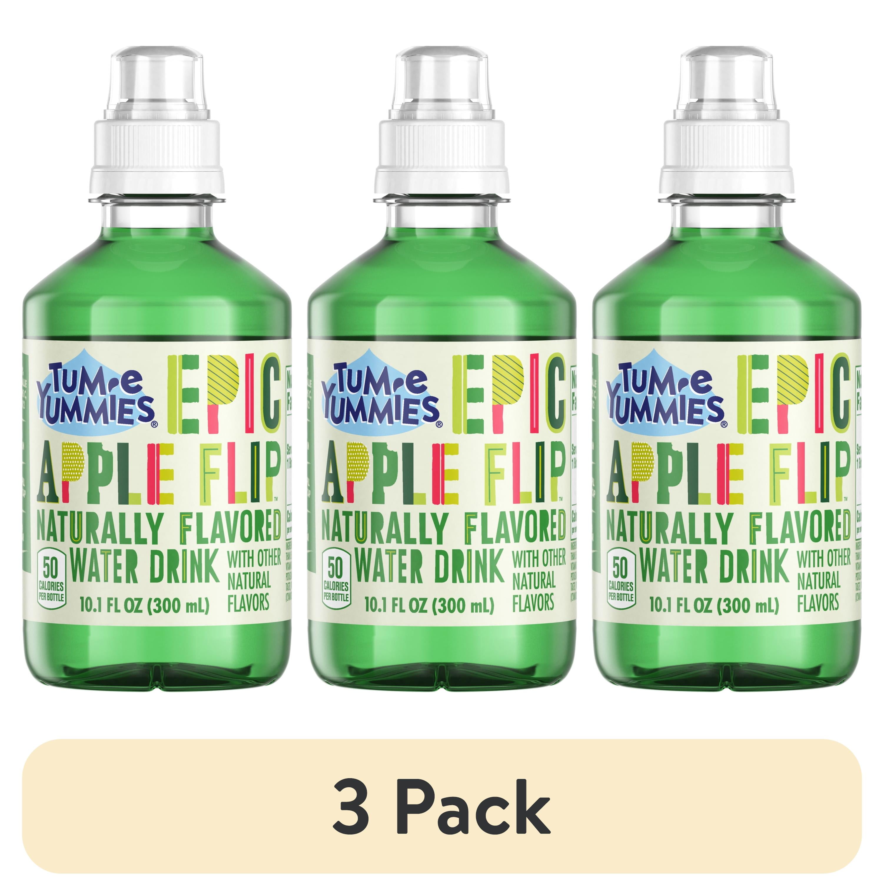 (3 pack) Tum-e Yummies Epic Apple Flip Naturally Fruit Water, 10.1 fl ...