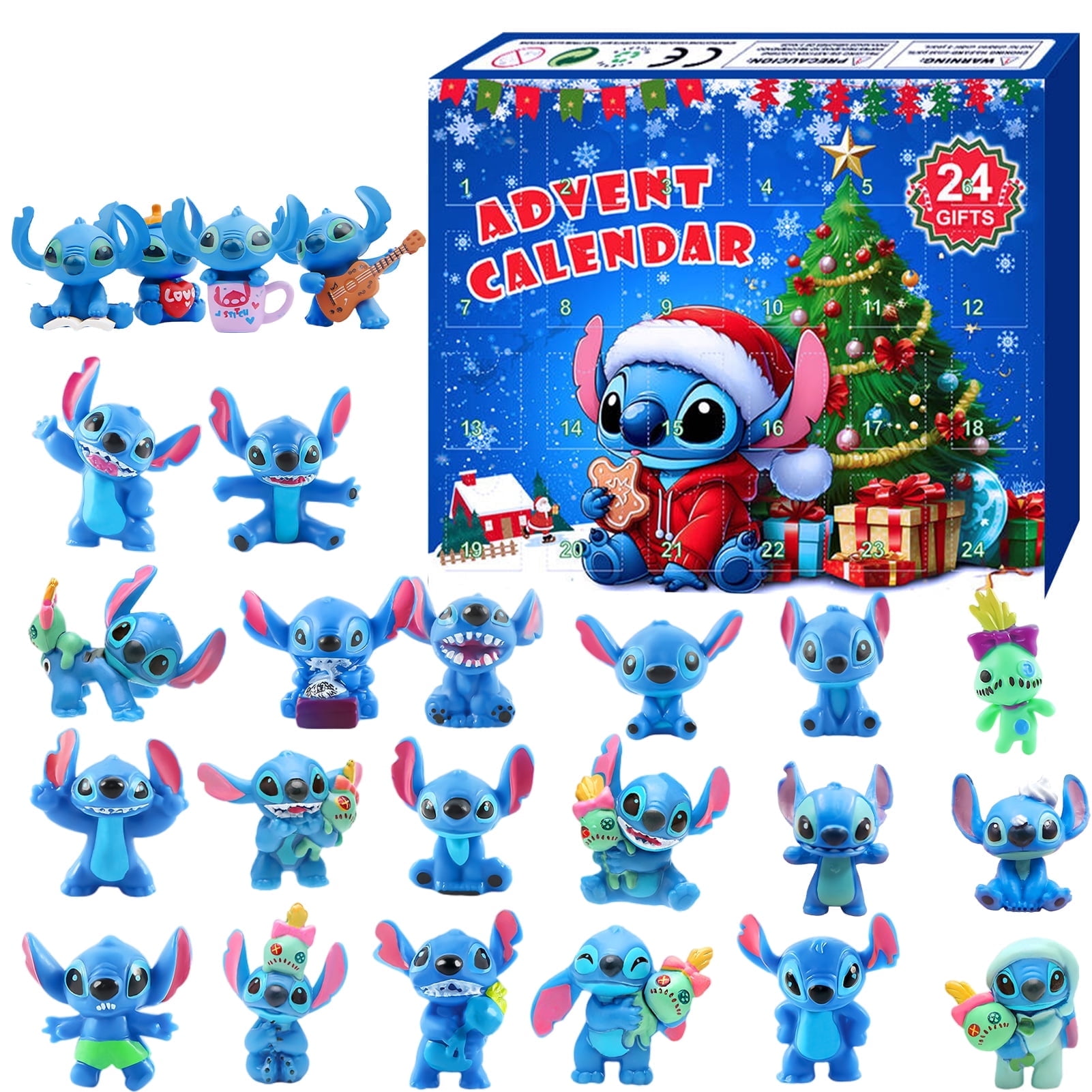 Tumao Stitch Christmas Advent Calendar 2025 for Kids, 24 Days Countdown ...