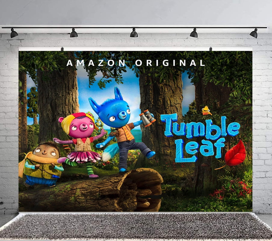 Tumble Leaf Backdrop Banner Party Supplies Poster Movie Theme ...