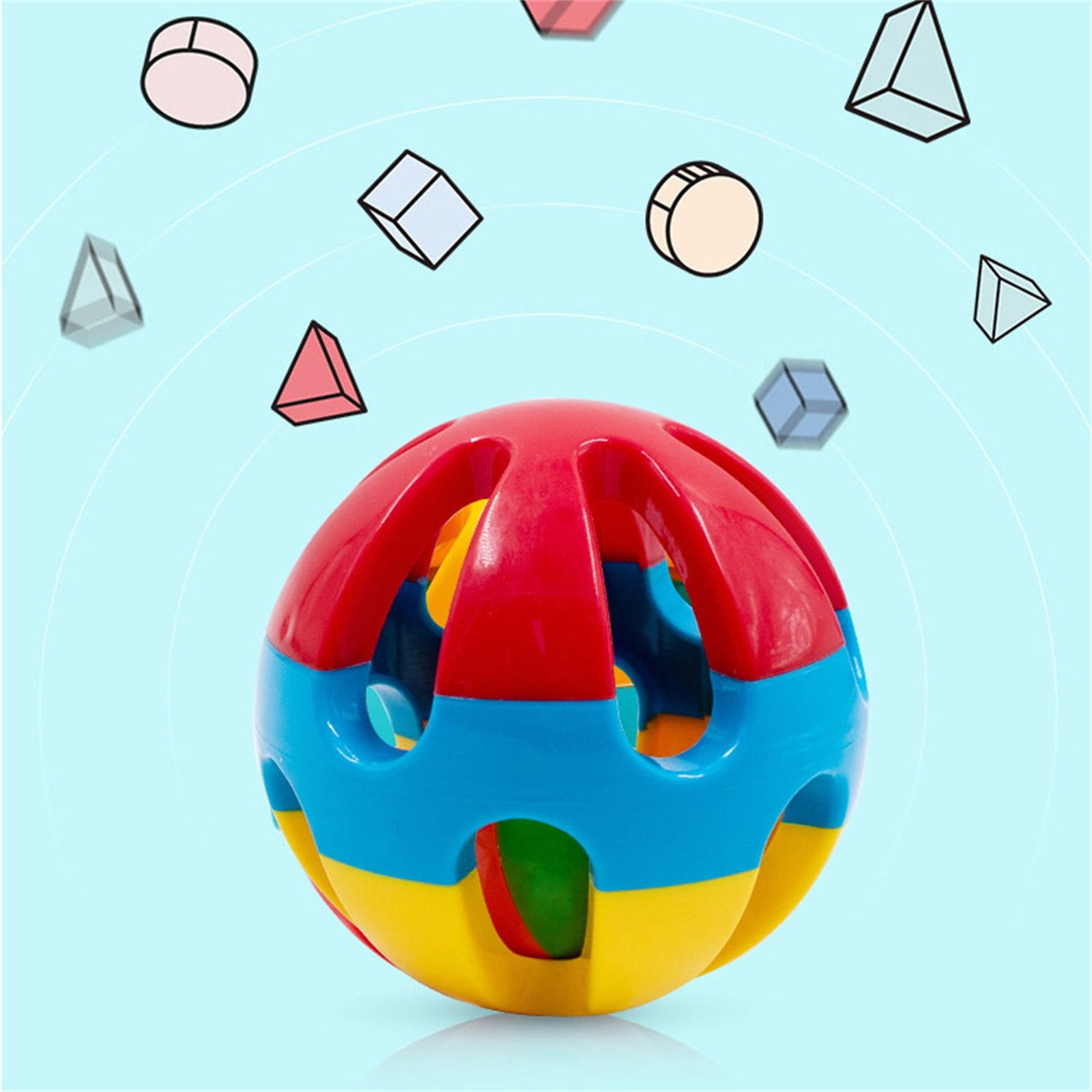 Tumble Rattle Ball for 6-12 Months Age, Hand Catching Ball Rattle ...