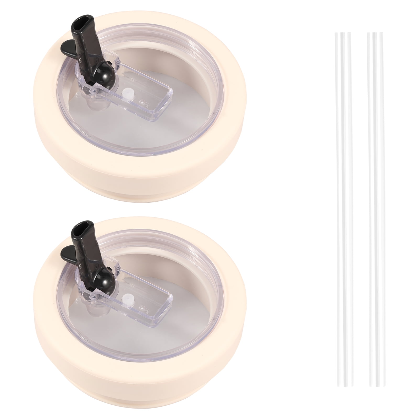 Tumbler Flip Straw Lids Reusable Tumbler Lid Replacement Leakproof ...