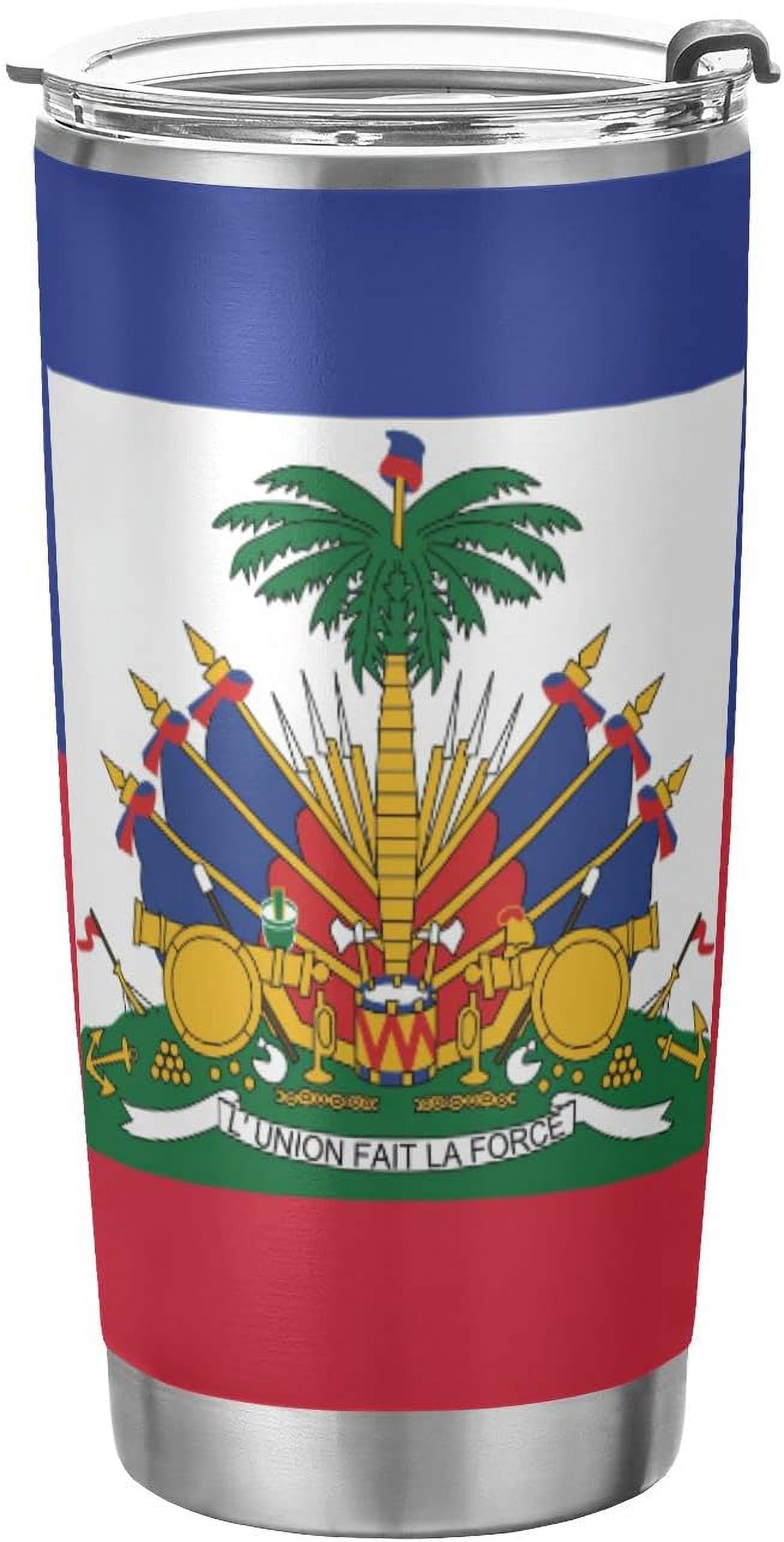 Tumbler Haiti Flag Insulated Coffee Cup Back to School Beverage ...