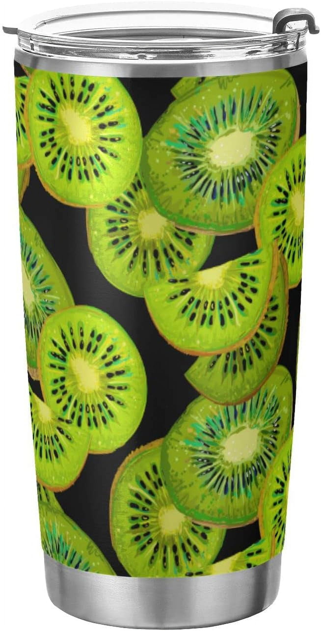 Tumbler Kiwi Green Summer Insulated Office Coffee Cup Back to School ...