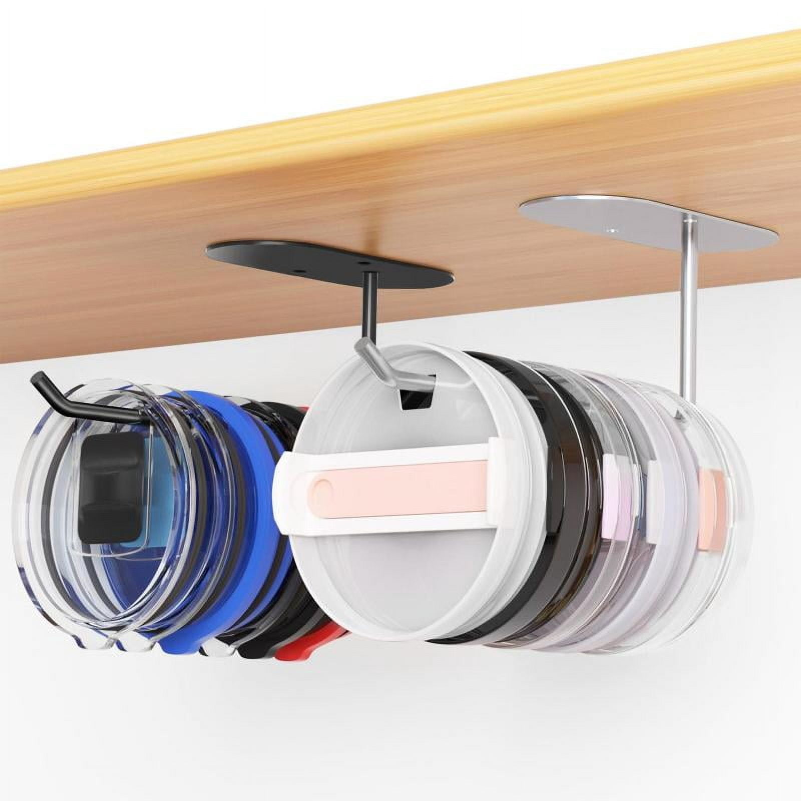 Tumbler Lid Organizer, 2 Counts Simple Large Capacity Space Saving Cup ...