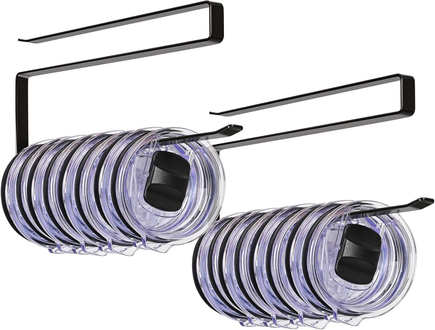 Tumbler Lid Organizer 2 Pack Tumbler Lid Storage Hook Up to 20 Lids ...