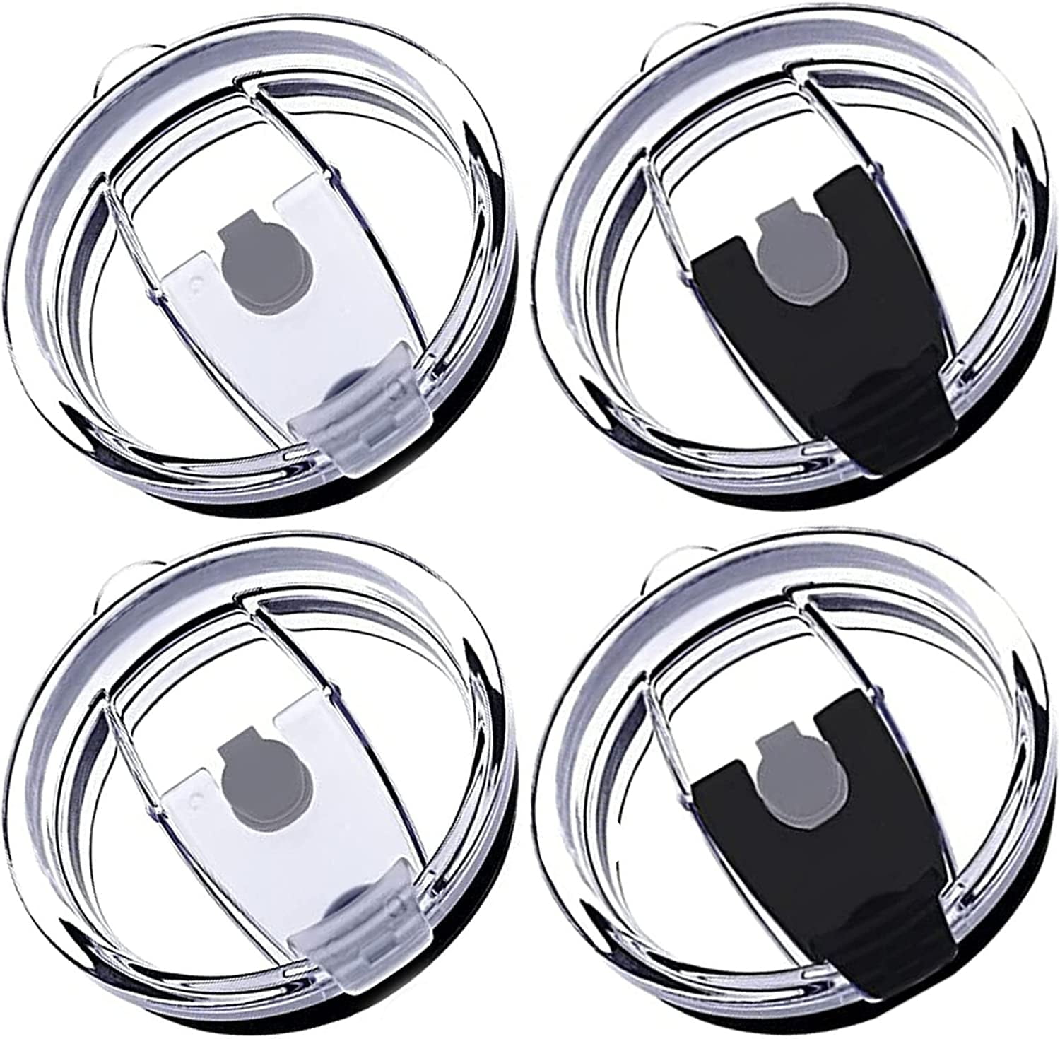 Tumbler Lids Spillproof 20oz,4 Pack Splash Resistant Lid for Beast,Juro ...