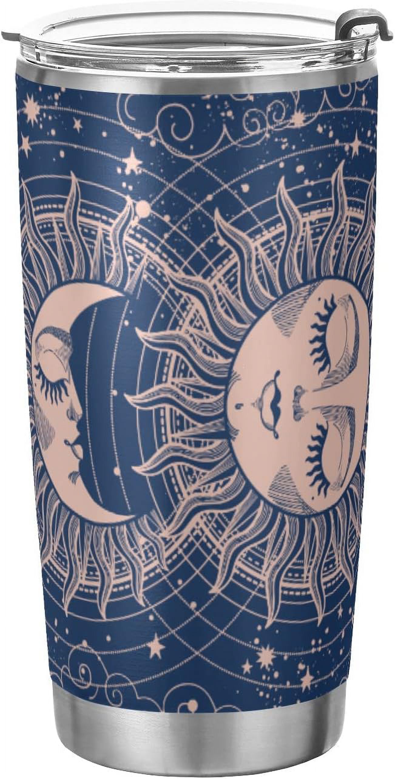 Tumbler Modern Sun Moon Insulated Coffee Cup Beverage Container Travel ...