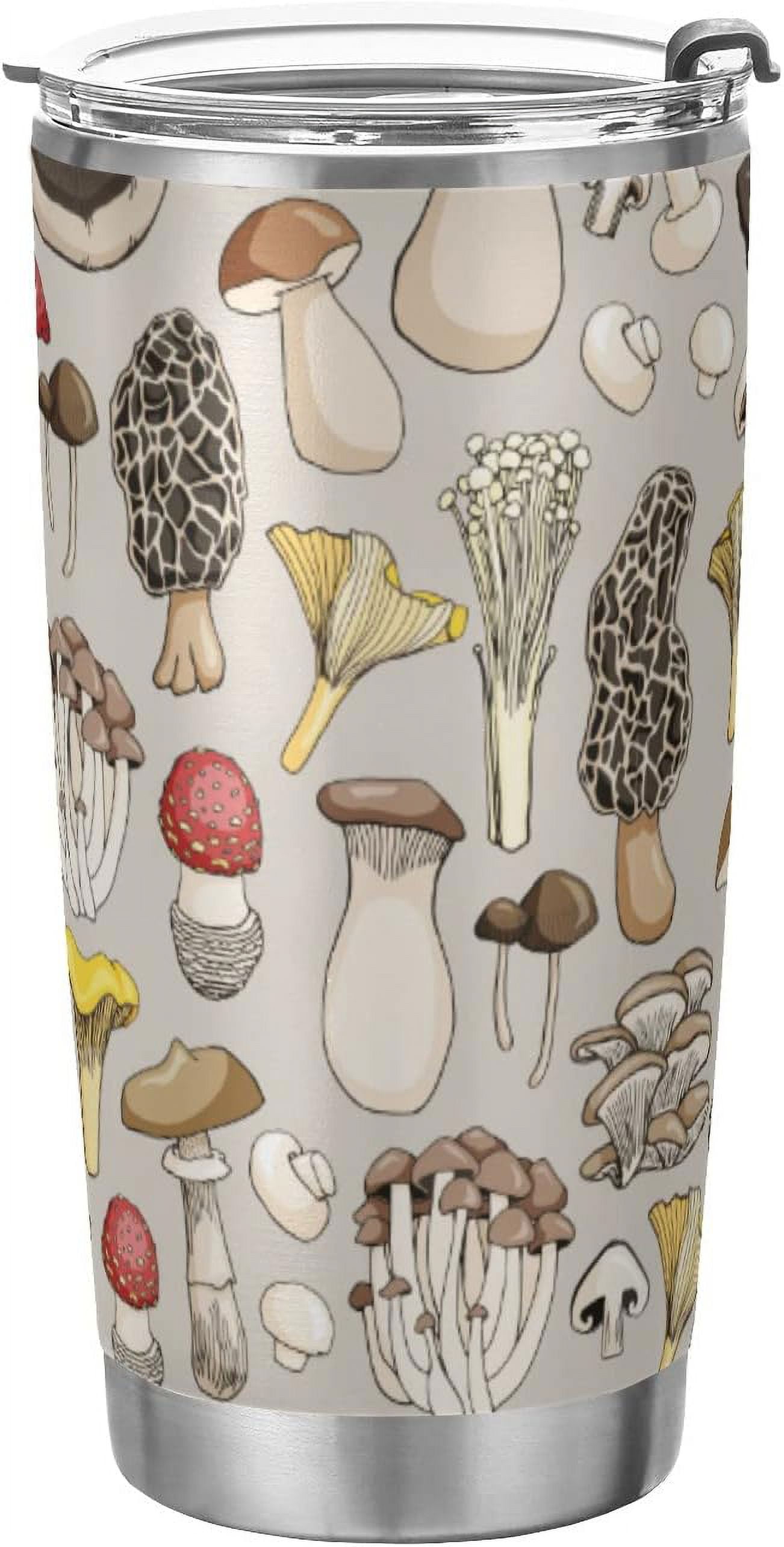 Tumbler Mushroom Toadstool Insulated Coffee Cup Beverage Container ...
