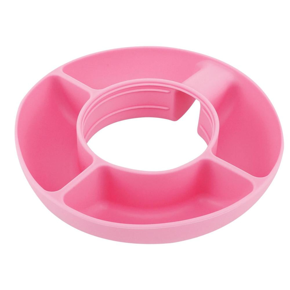 Tumbler Snack Bowl | Silicone Divided Food Spinner Snack Plate for 40oz ...