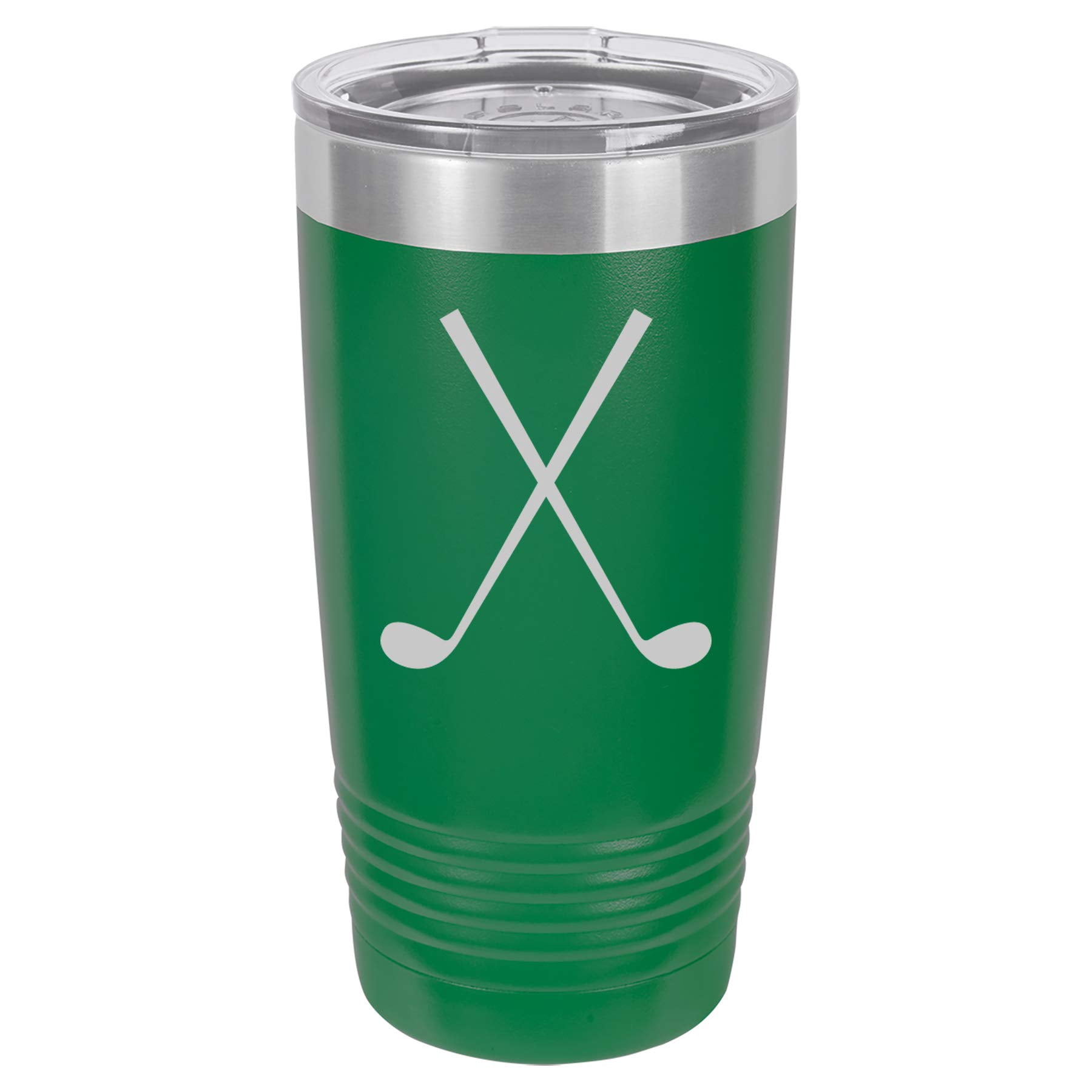 Tumbler Stainless Steel Vacuum Insulated Travel Mug Golf Clubs (Green ...