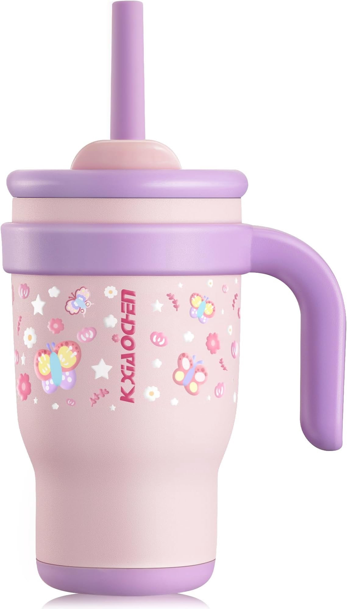 Tumbler With Straw Spill Proof 14 Oz, Tumbler With Handle Insulated ...