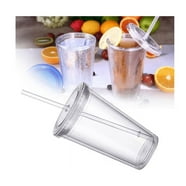 Casewin 16Oz Clear Insulated Tumblers, Double Wall Plastic Cups with ...