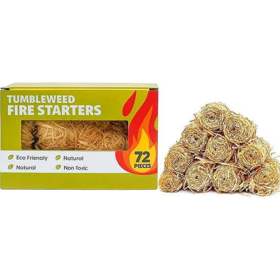 Tumbleweed Fire Starters – 72 Eco-Friendly, Waterproof for Campfire ...
