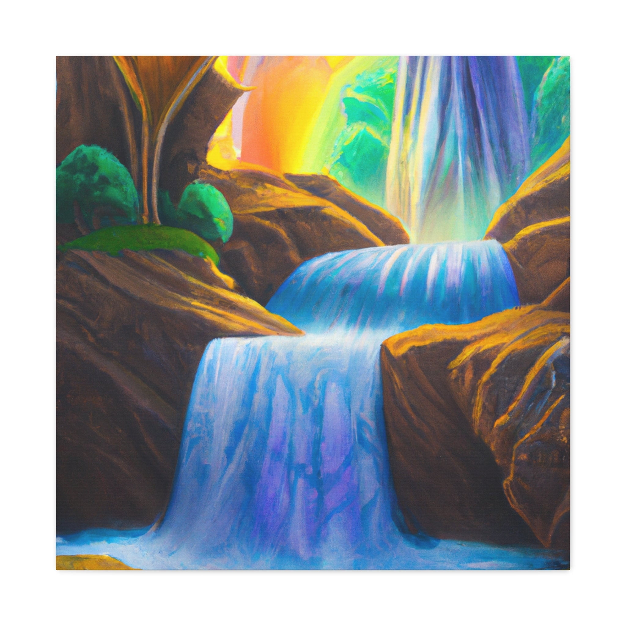 "Tumbling Waterfall Beauty" - Canvas - Walmart.com