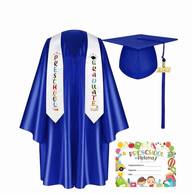 Tumdkd 2026 Silk Graduation Gown Cap Set with Memorial Keepsake Box ...