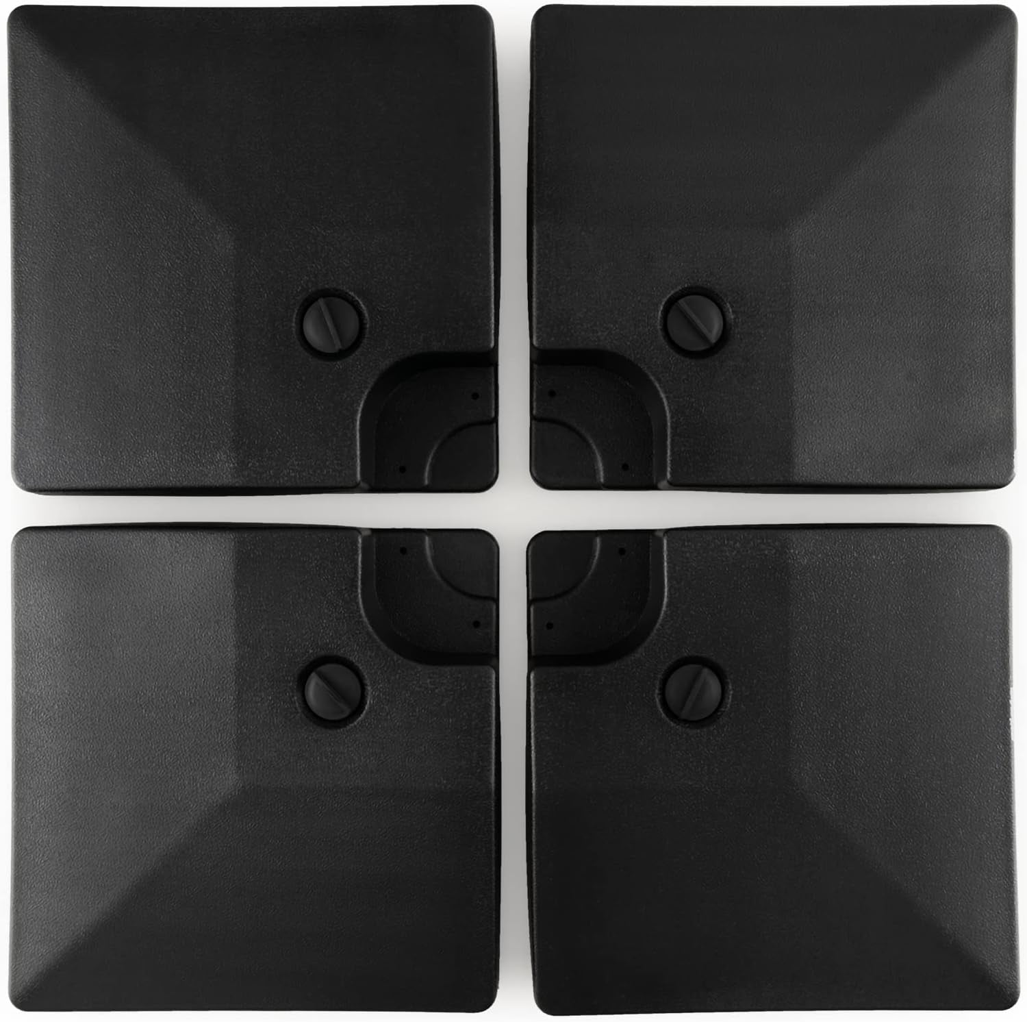 Tumis 4-Piece 20L Cantilever Offset Patio Umbrella Base, 284 Lbs Heavy ...