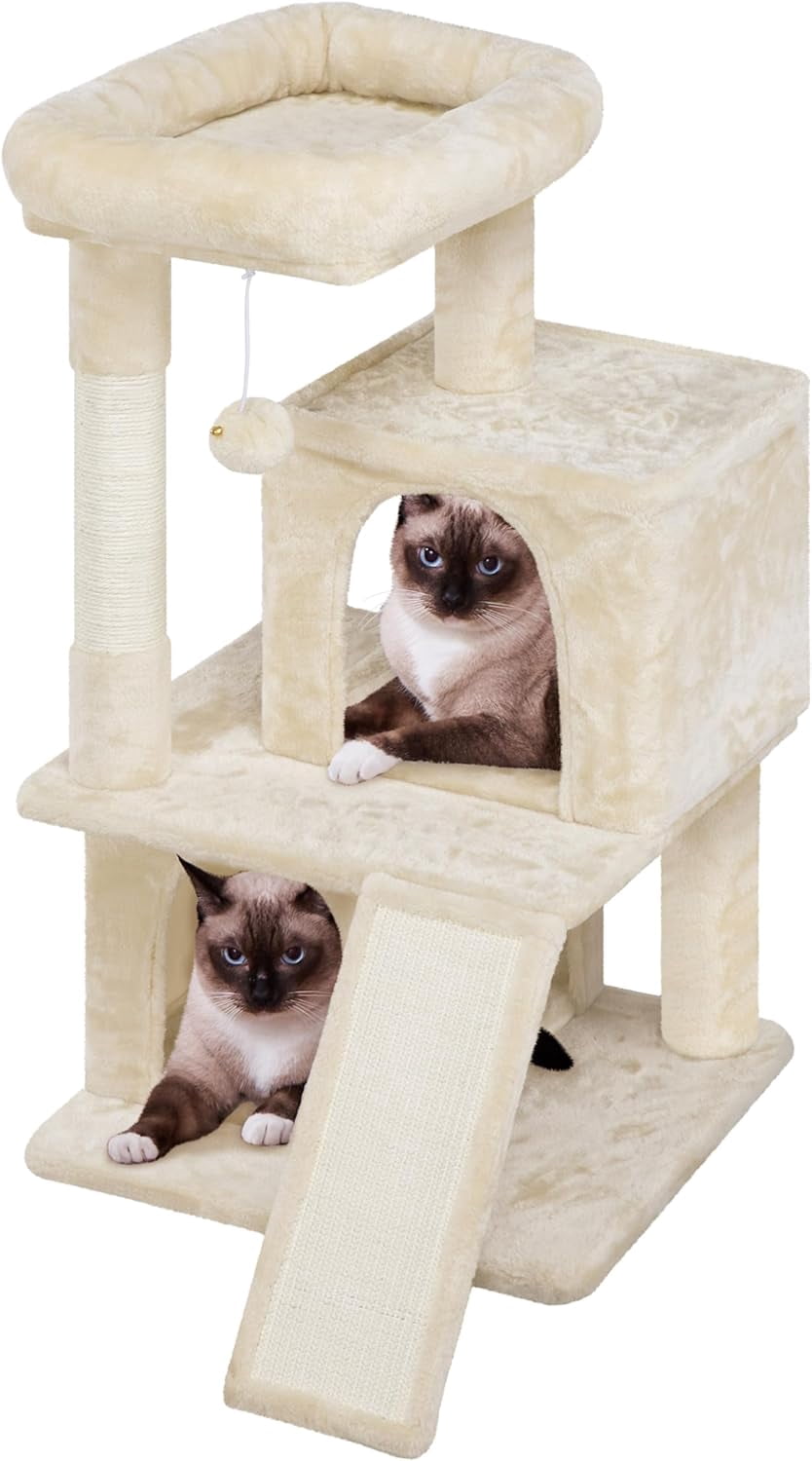 Tumis Cat Tree Cat Tower Play House Climber Stand Furniture with ...