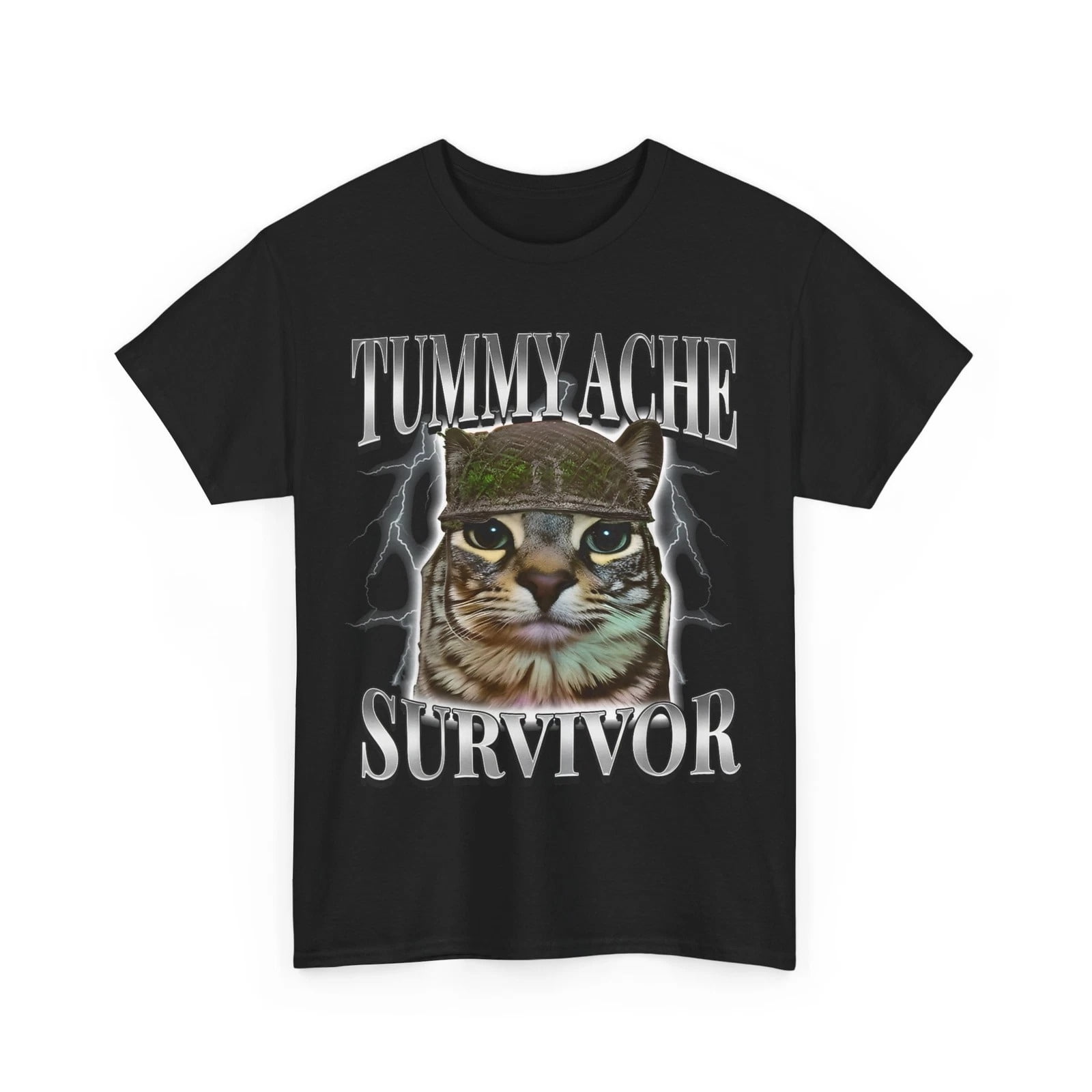 Tummy Ache Survivor Shirt – Funny Cat Meme Tee for Cat Lovers - Walmart.com