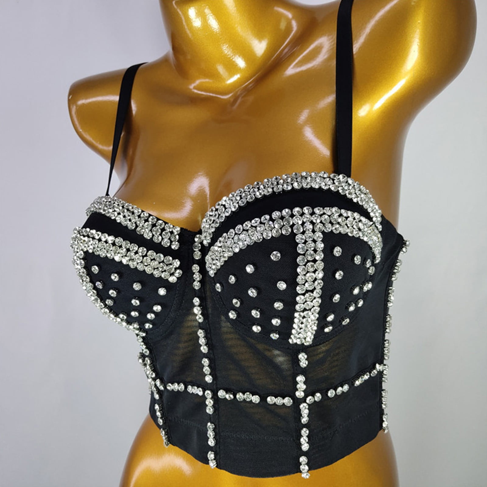 Tummy Control Shapewear Sexy Deep V Bow With Diamond Encrusted Shape And Shape Sexy Hot Girl