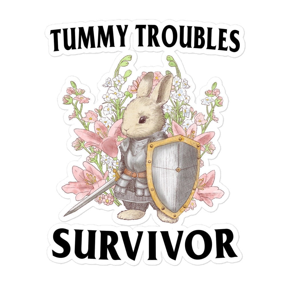 Tummy Troubles Bubble-Free Stickers Vinyl Decal Cute Sticker Aesthetic ...