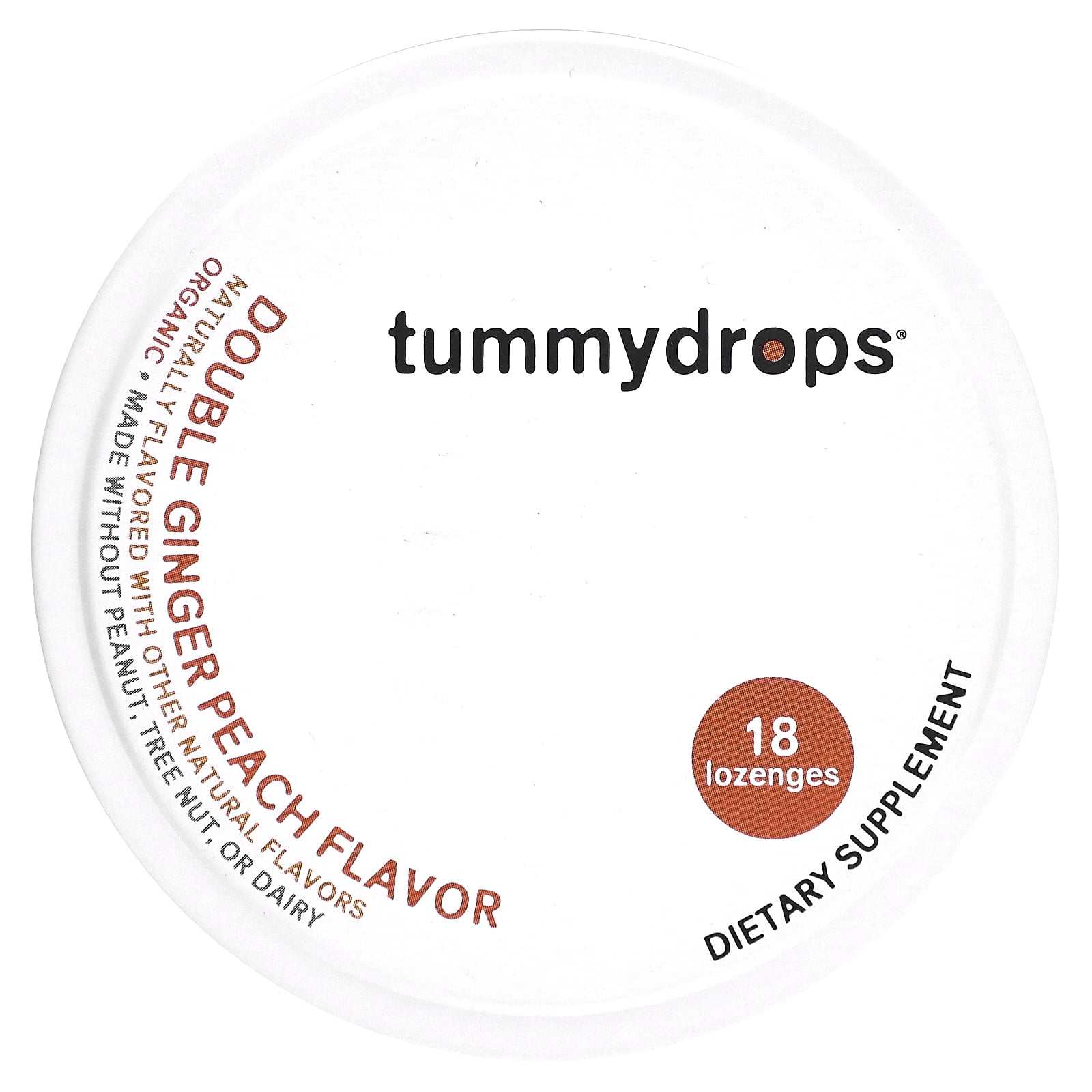 Tummydrops Double Ginger Peach, 18 Lozenges - Walmart.com