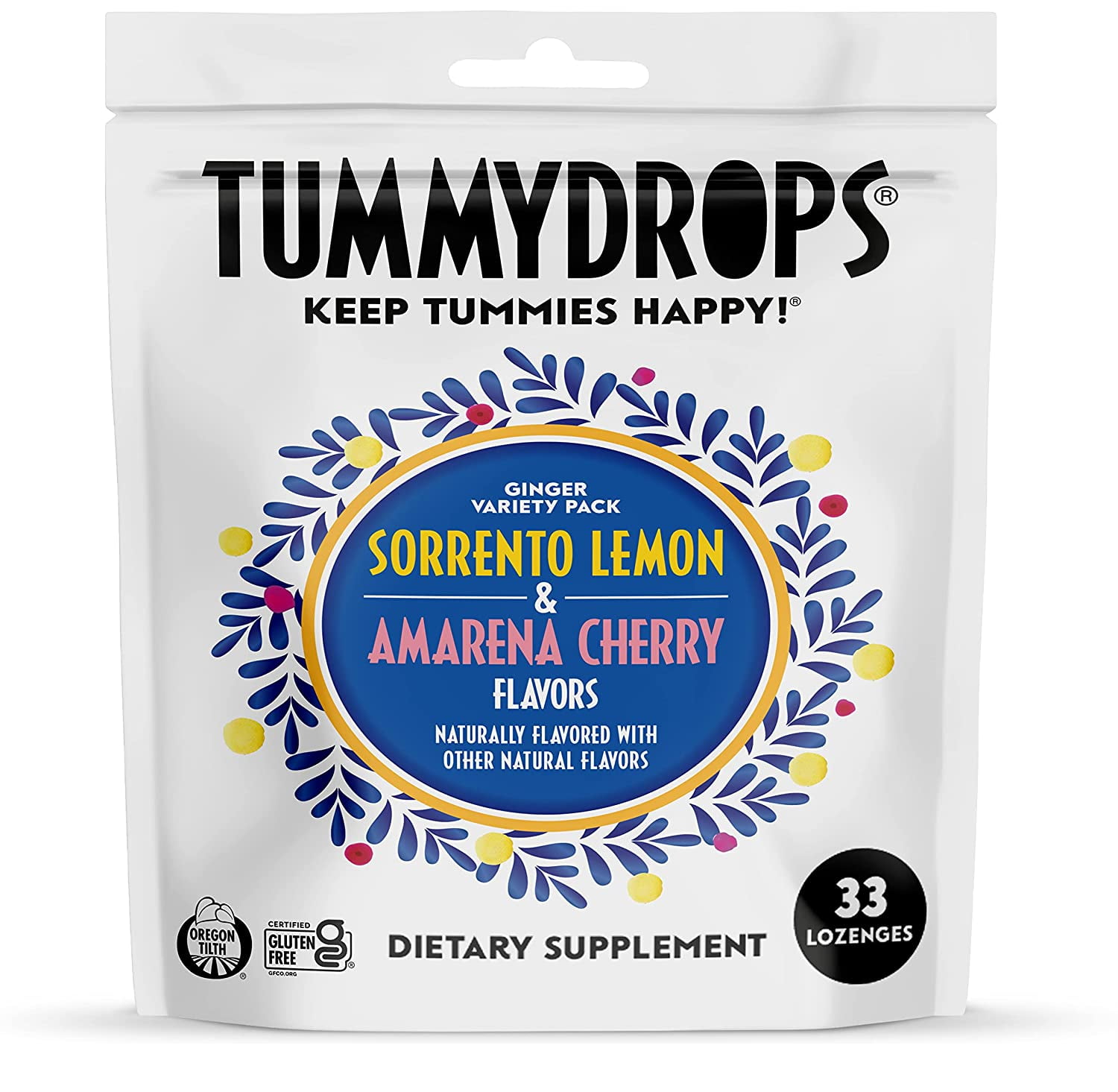 TummyDrops Ginger Variety Pack, Sorrento Lemon and Amarena Cherry ...