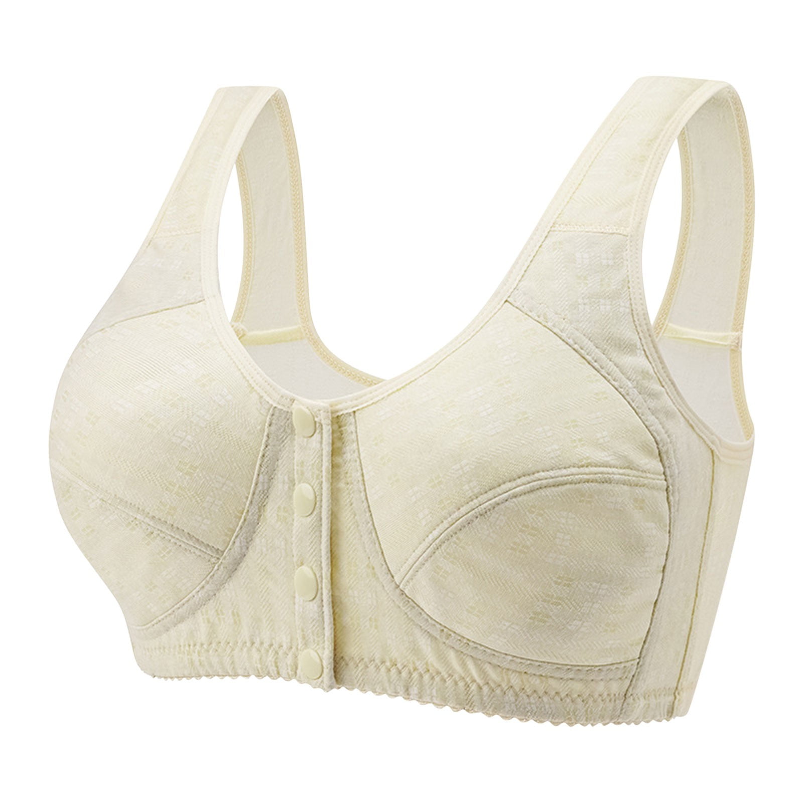Tumotour Front Open Bras For Women Full Coverage Wirefree Bra Button ...