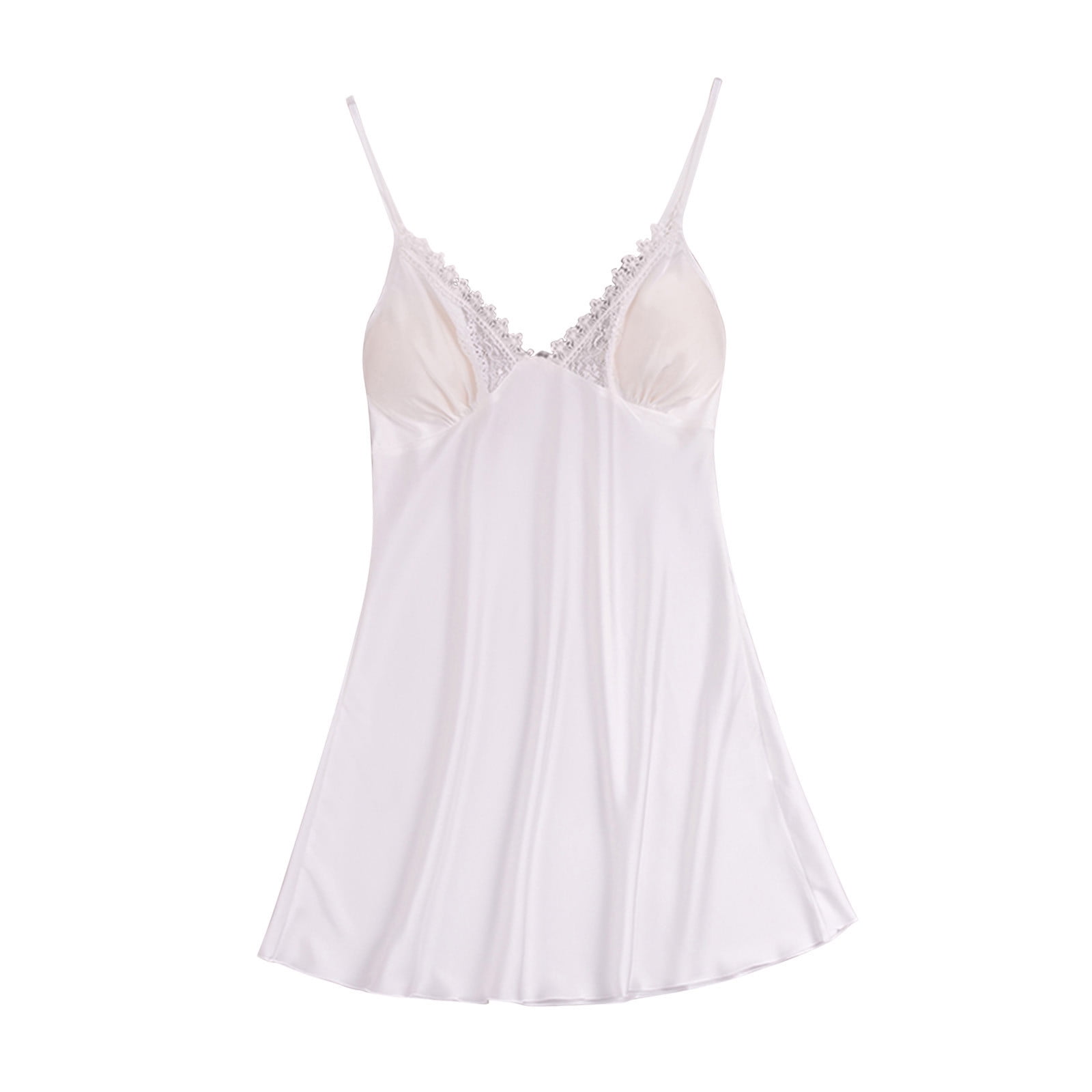 Tumotour Nightgowns For Women Mini Dress Pajamas Loungewear Sleeveless ...