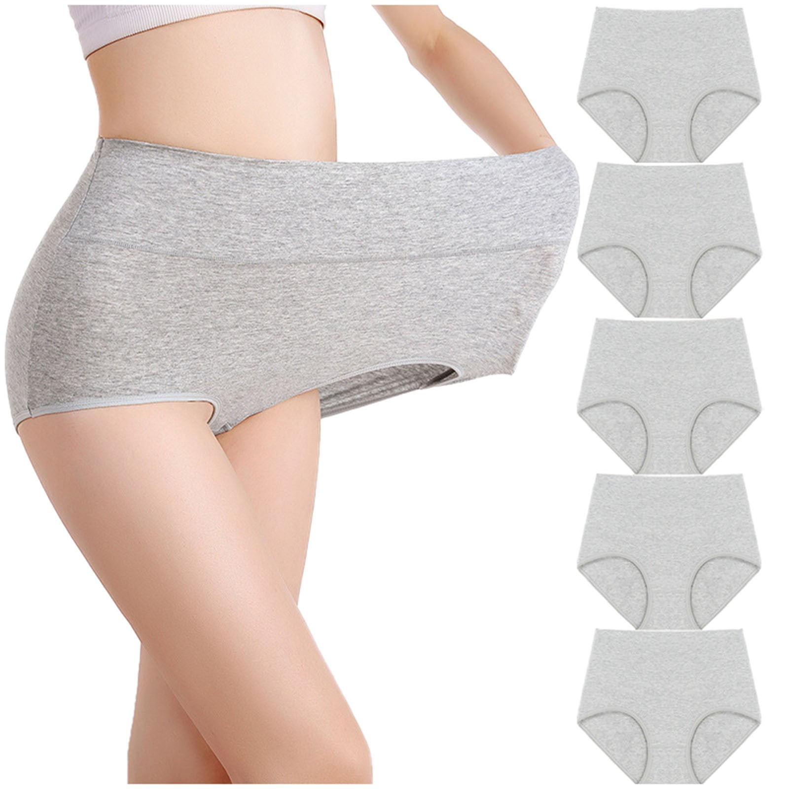 Tumotour Oversized Underwear For Women Cotton Panties High Waist Panty